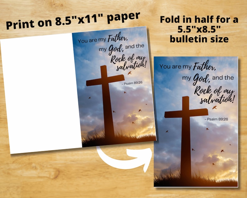 Printable Church Bulletin Covers - General Use Set #9 - Multiple Sizes ...