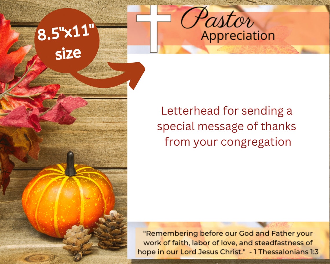 Printable Pastor Appreciation Set - Digital Download - Scripture ...
