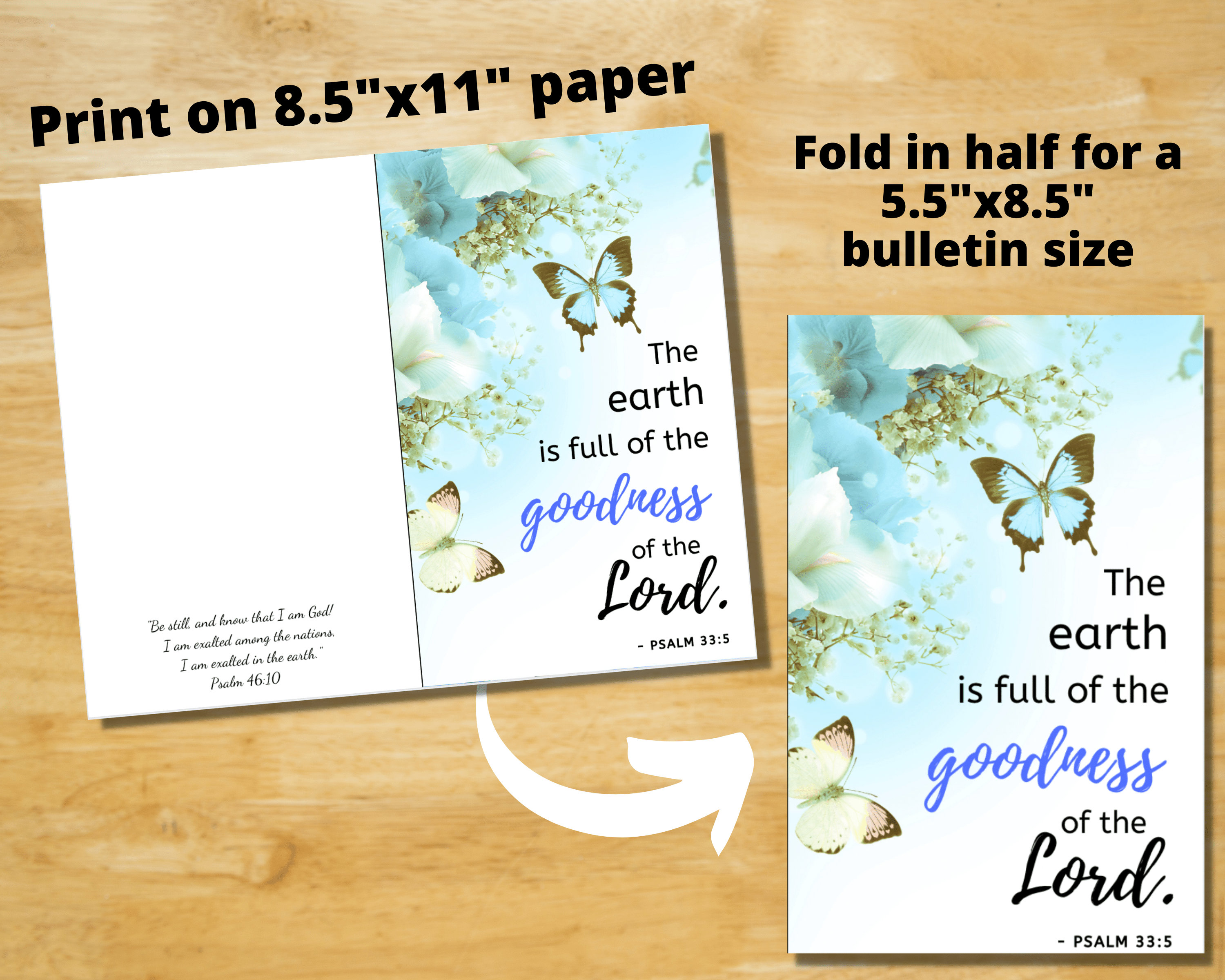 Printable Church Bulletin Covers - General Use Set 3 - Multiple Sizes ...