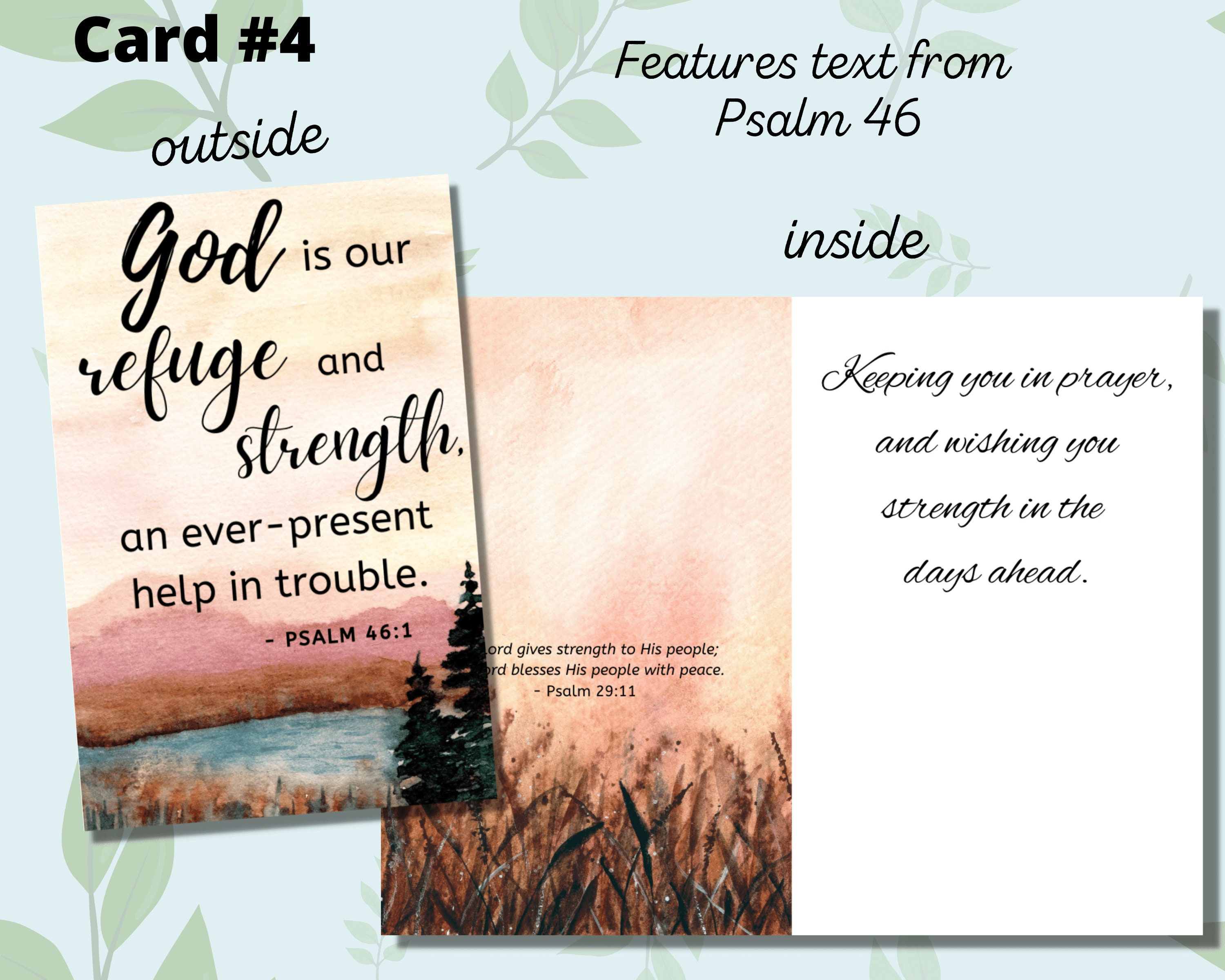 Printable Greeting Cards - Scriptures for Comfort and Strength ...