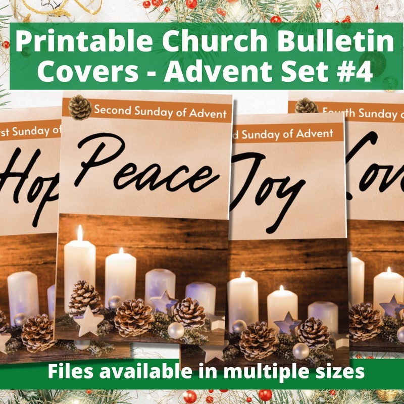 Church Bulletin Covers Christmas - Etsy