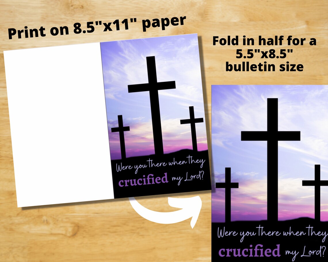 Printable Church Bulletin Covers - Holy Week and Easter Set #2 ...