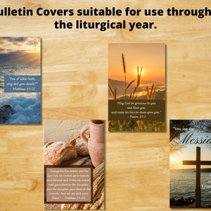 Printable Church Bulletin Covers - General Use Set #6 - Multiple Sizes ...