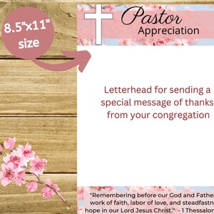 Printable Pastor Appreciation Set Spring Theme - Digital Download ...