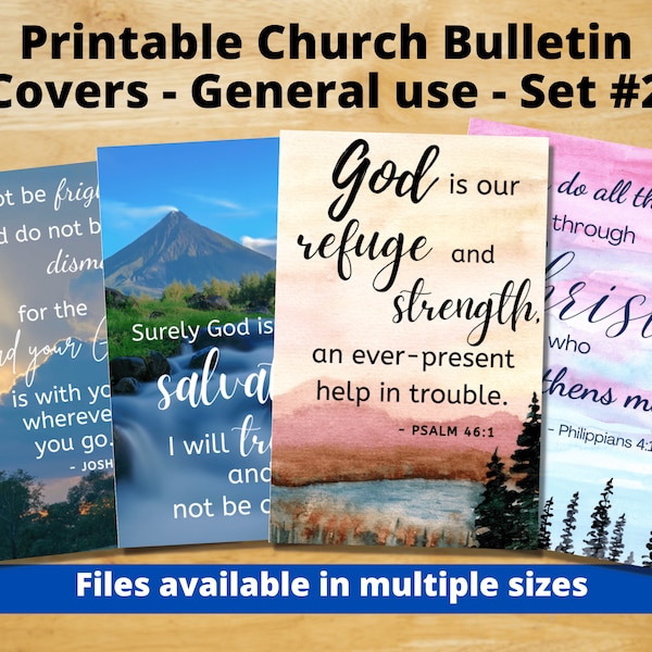 Spring Church Bulletin Cover - Etsy