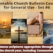 Printable Church Bulletin Covers - General Use Set #6 - Multiple Sizes ...