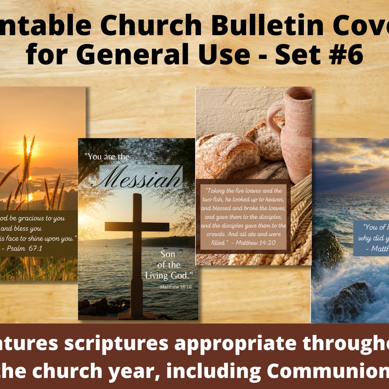 Church Communion Bulletin Cover - Etsy
