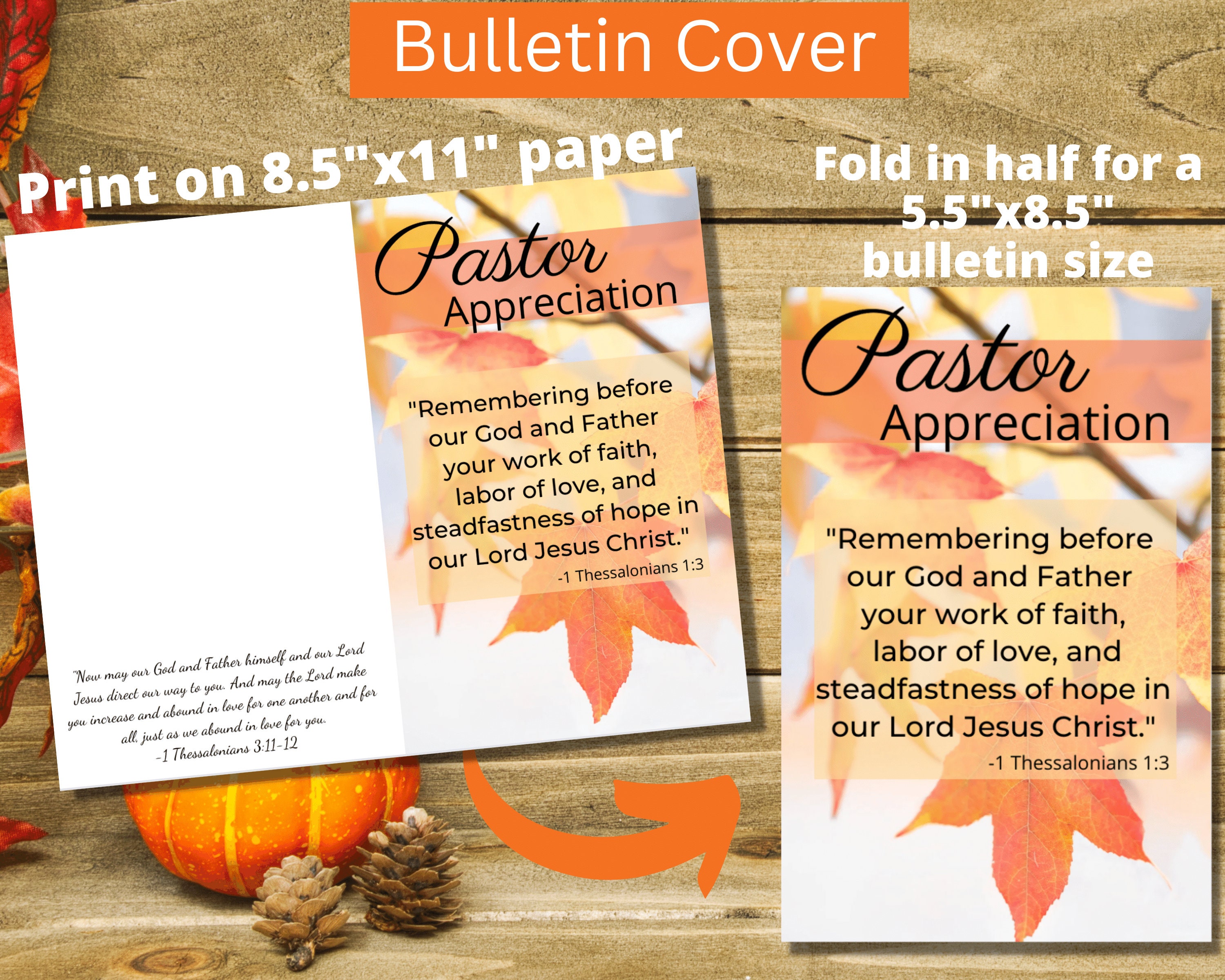 Printable Pastor Appreciation Set - Digital Download - Scripture ...