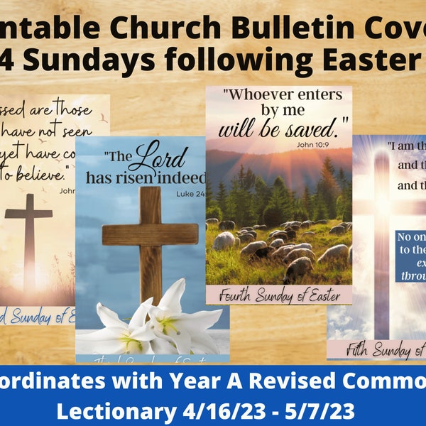 Printable Church Bulletin Cover - Etsy