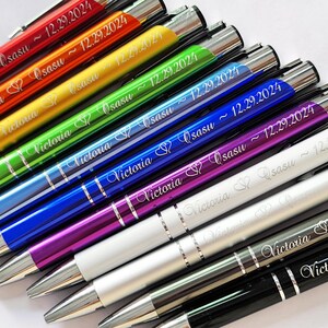 Bulk Personalized Green Ball Pen Engraving,gift Pen,wedding Gift,party ...