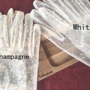 Handmade Wedding Gloves,luxury Bridal Gloves,short Gloves for Dancer ...