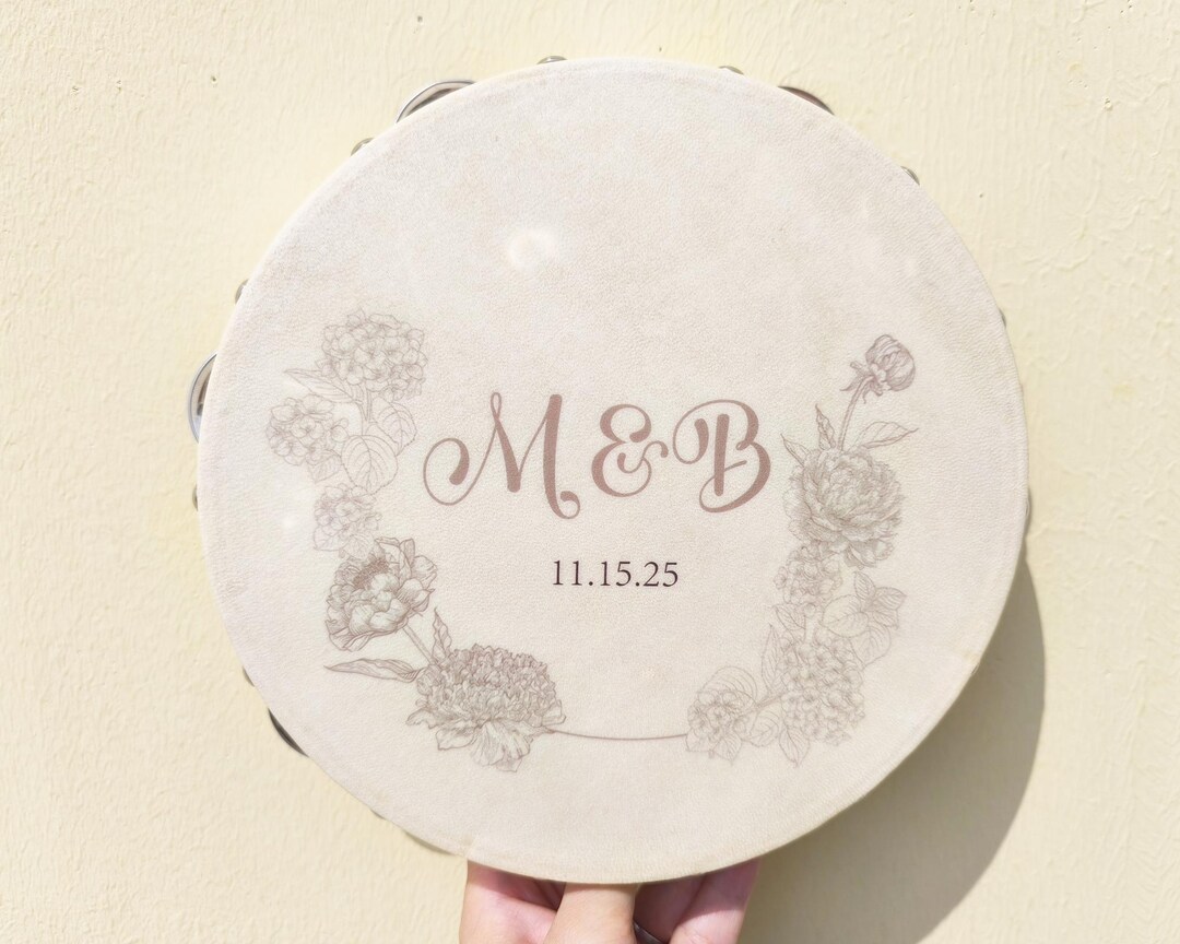 Personalized Tambourine,music Instrument. Party Favors,table Setting ...