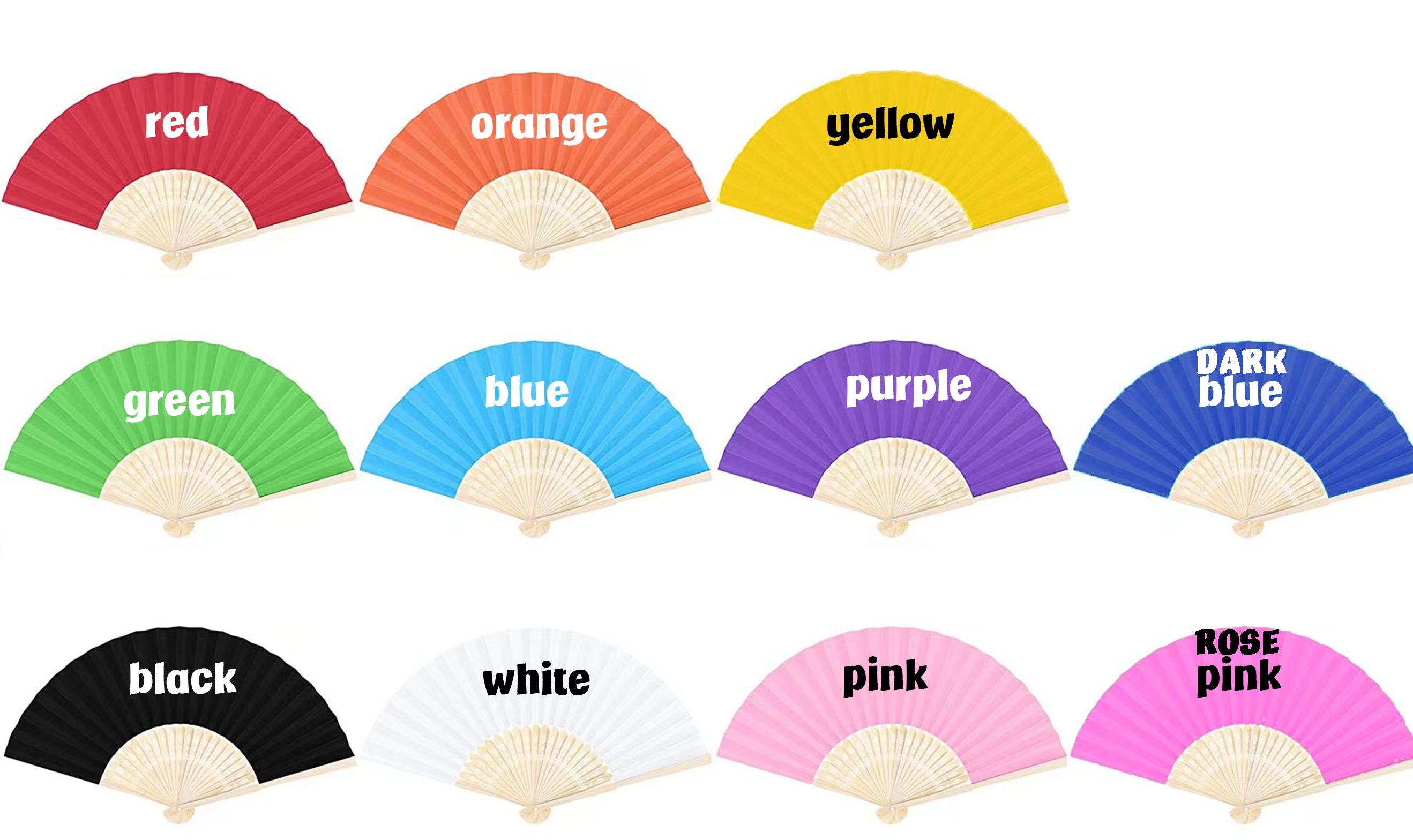 Personalized Light Blue Paper Fans,monogram Wedding Gifts,party Decors ...