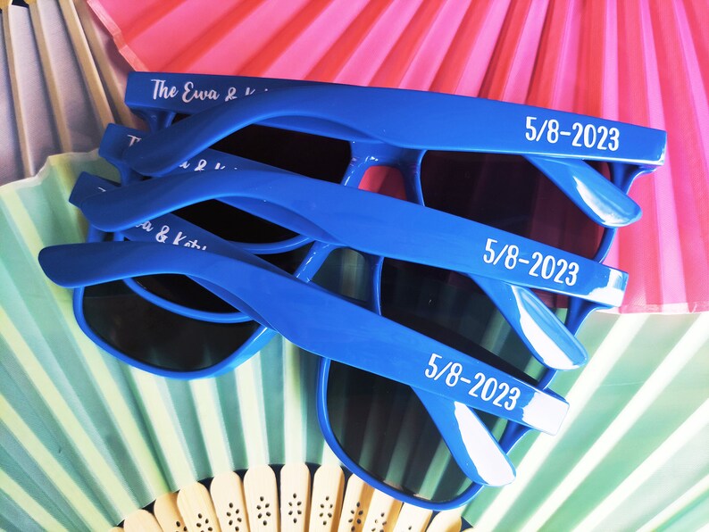 Royal Blue Personalized Sun Glasses,wedding Gifts,colorful Wholesale ...