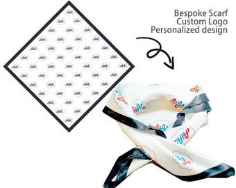 Personalized Women Square Scarves, Custom Silk Scarf ,gifts for Team ...