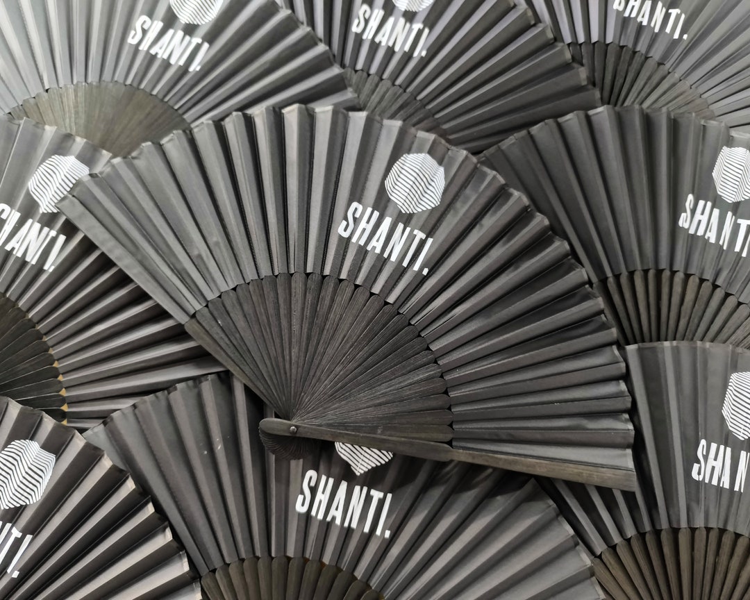 Bulk Personalized Black Silk Fans,monogram Wedding Gifts,party Favors ...