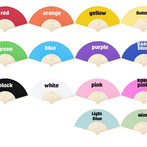 Personalized Orange Paper Fans,monogram Wedding Gifts,party Decors ...