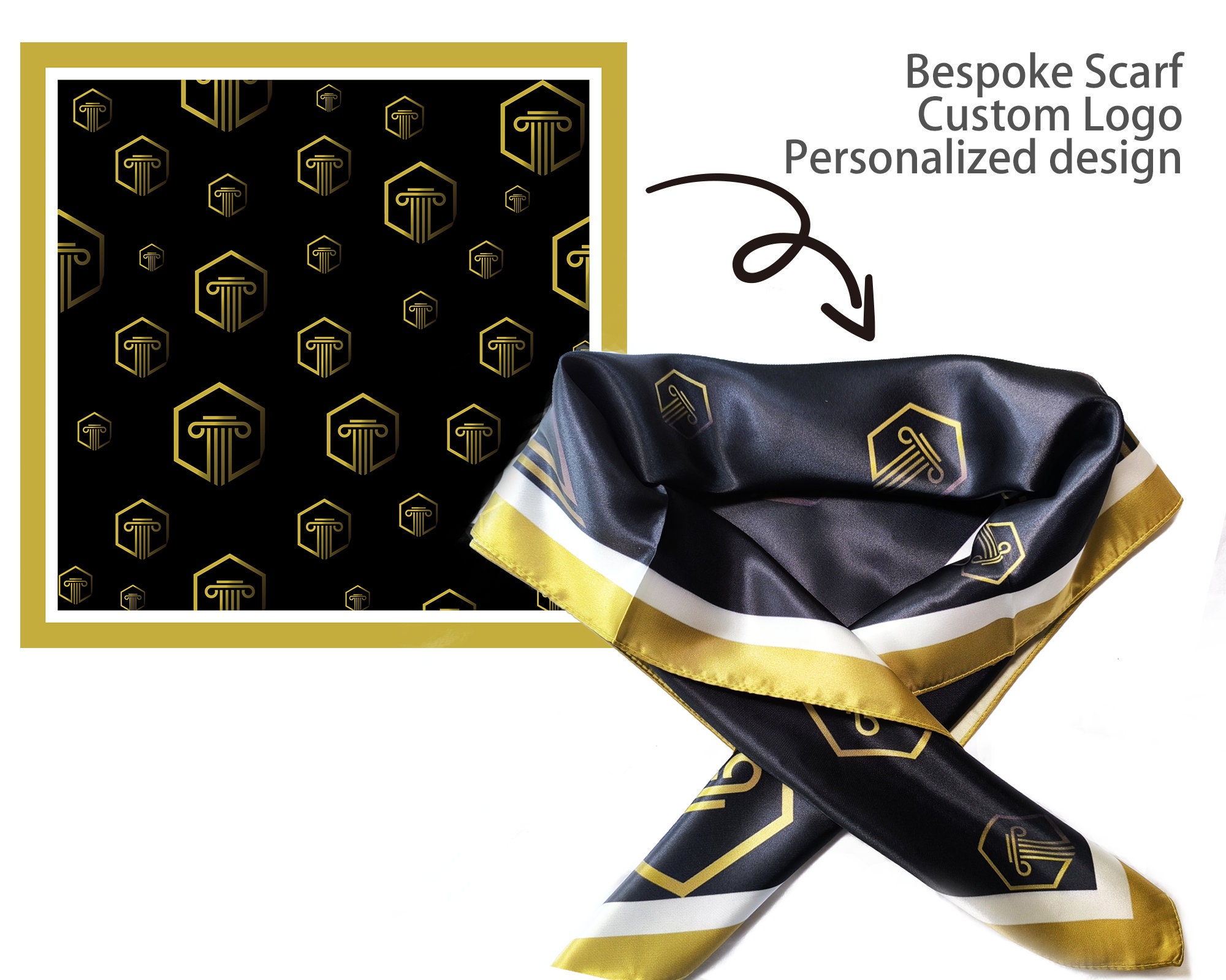 Personalized Women Square Scarves, Custom Silk Scarf ,gifts for Team ...