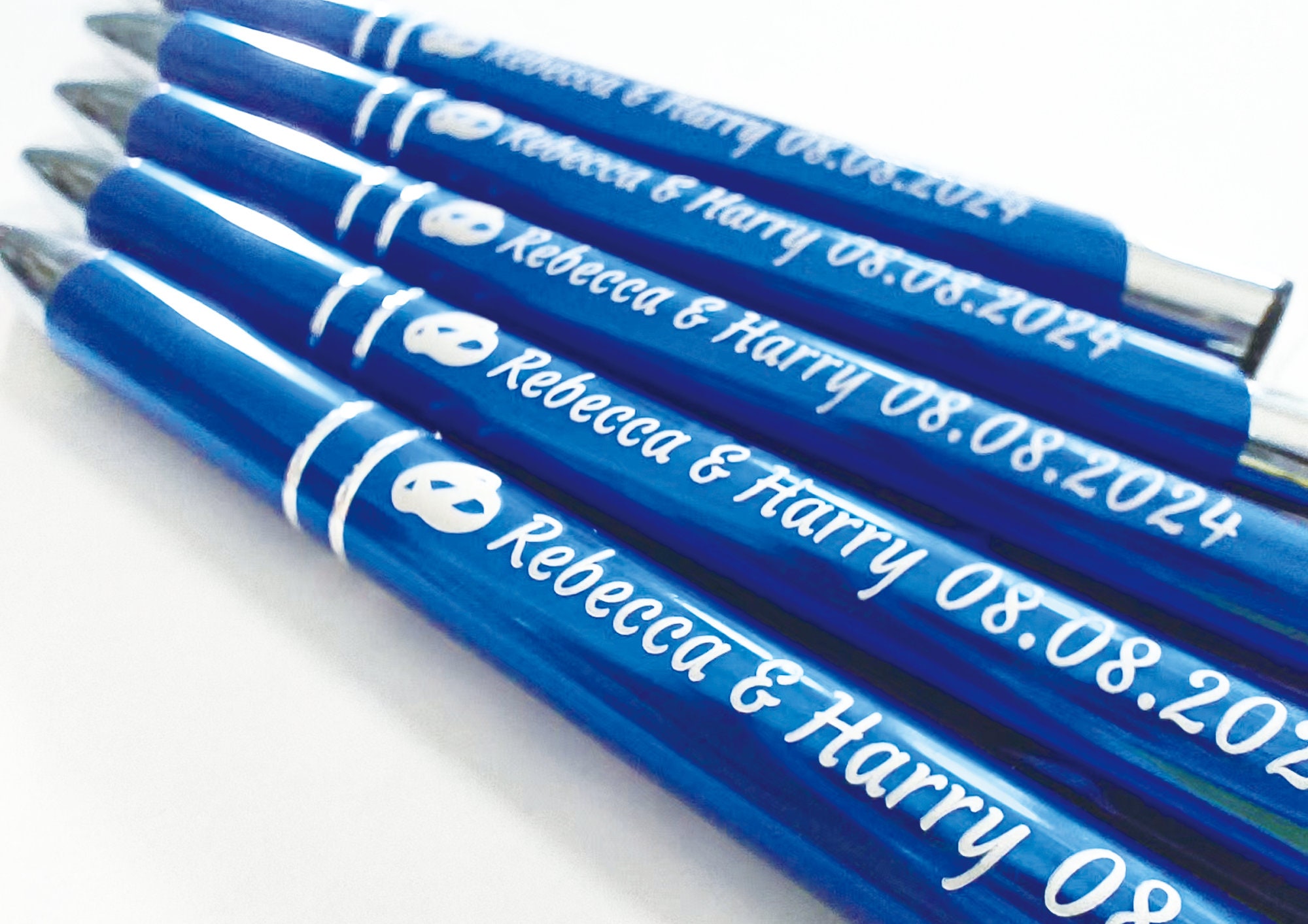 Bulk Personalized White Ball Pen Engraving Gift Pen,wedding Gift,party ...