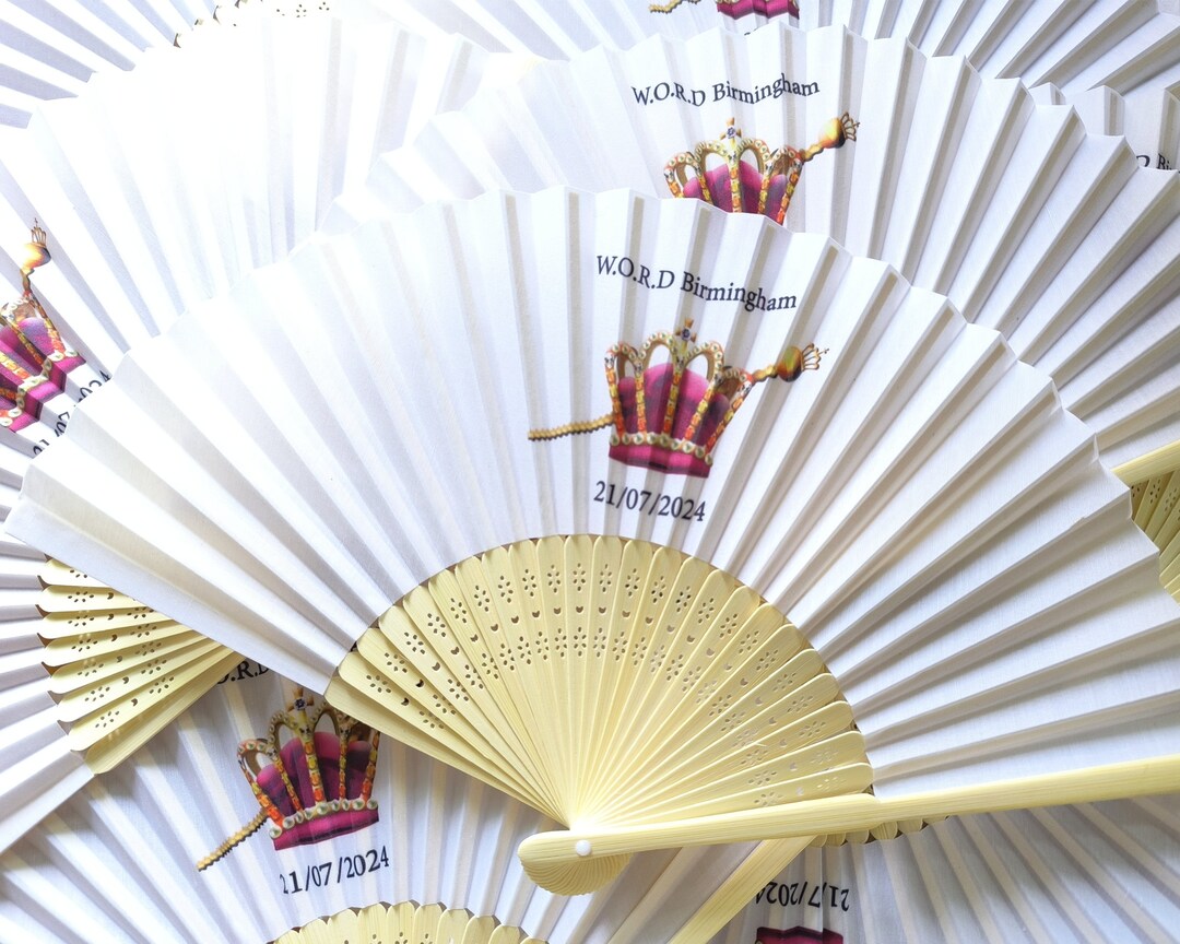 Fully Print on Fabric Fans,personalized Monogram Wedding Gifts,party ...