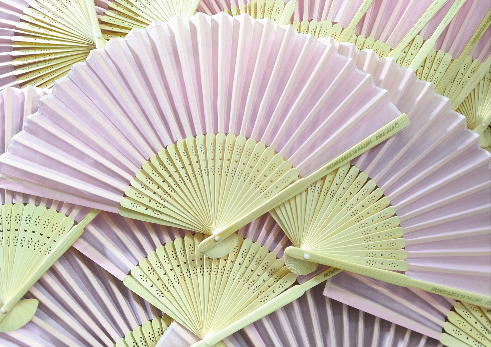 Pink Silk Hand Fans,personalized Text Engraved/printed Fans ,monogram ...