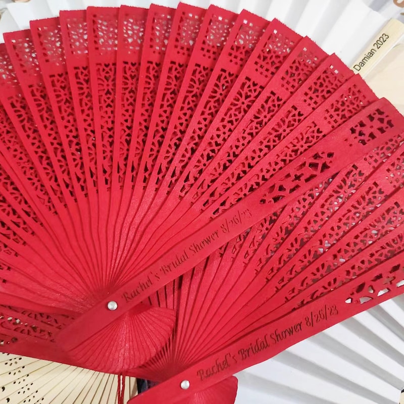 Red Fan - Etsy