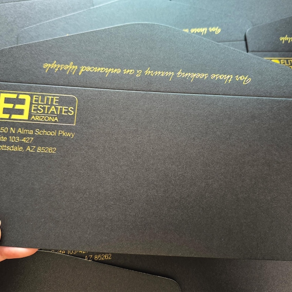 Foil Stamped Envelopes - Etsy UK
