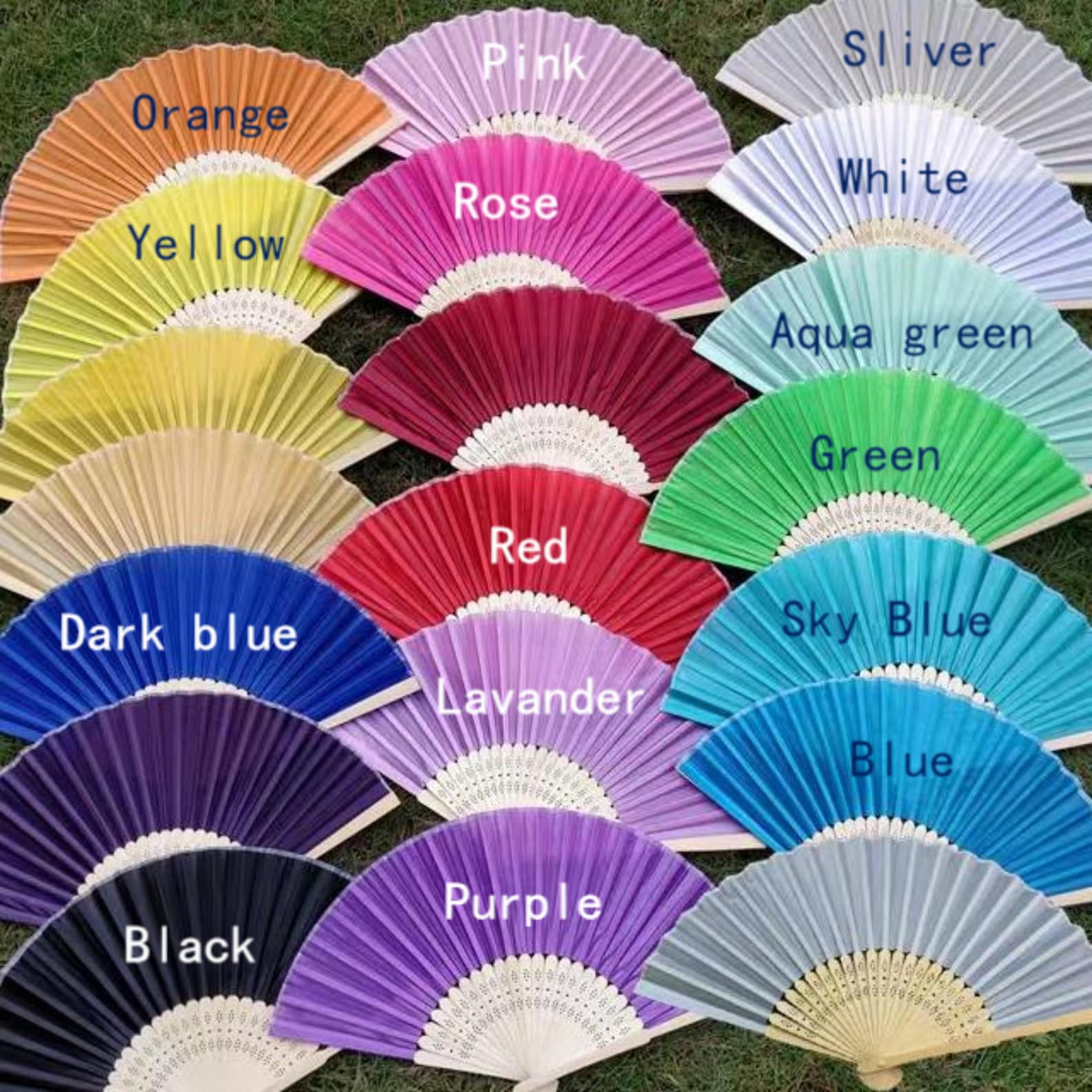 Pink Silk Hand Fans,personalized Text Engraved/printed Fans ,monogram ...