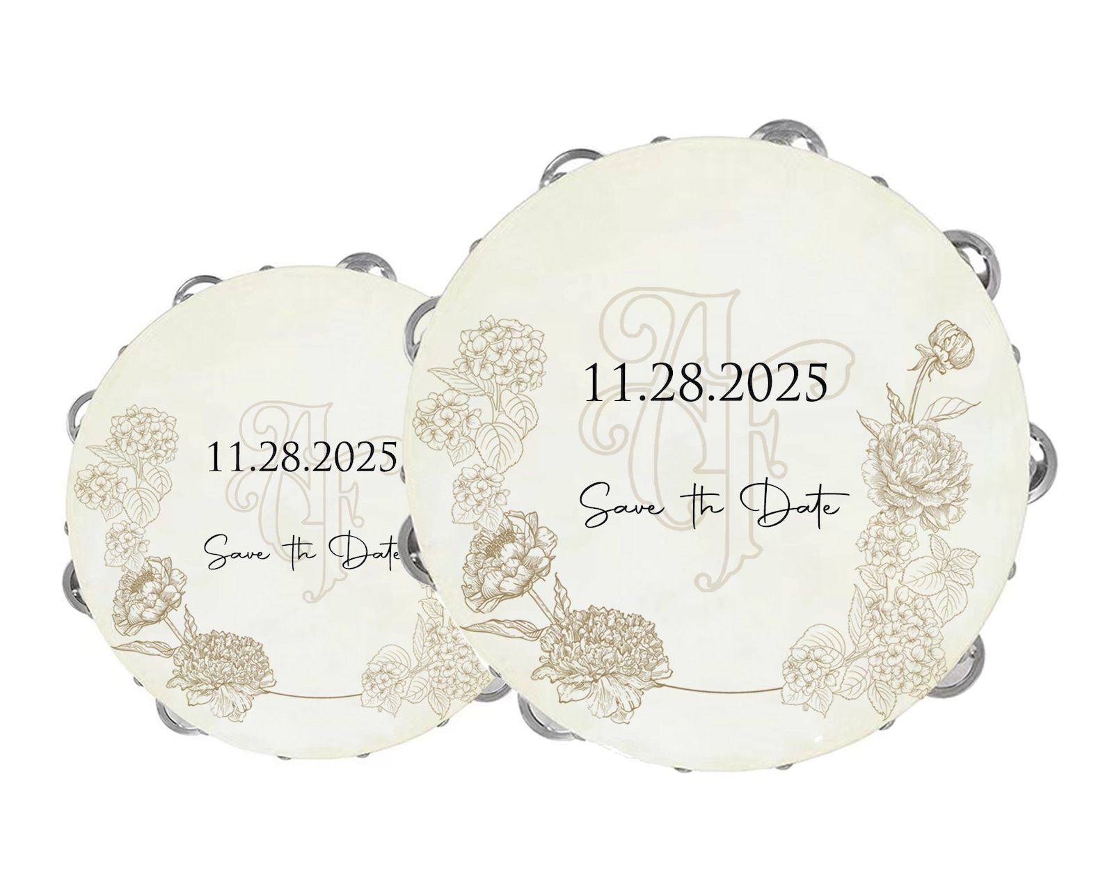 Personalized Tambourine,music Instrument. Party Favors,table Setting ...