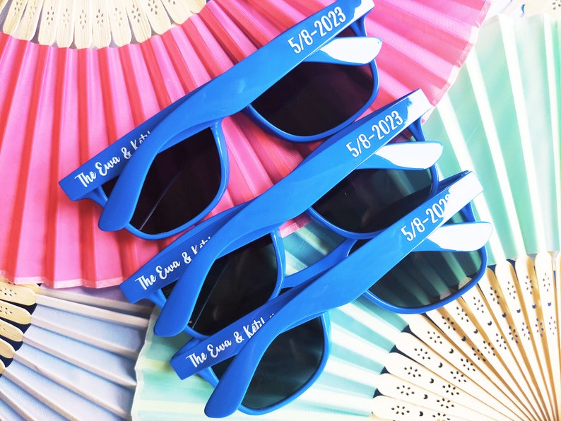 Royal Blue Personalized Sun Glasses,wedding Gifts,colorful Wholesale ...