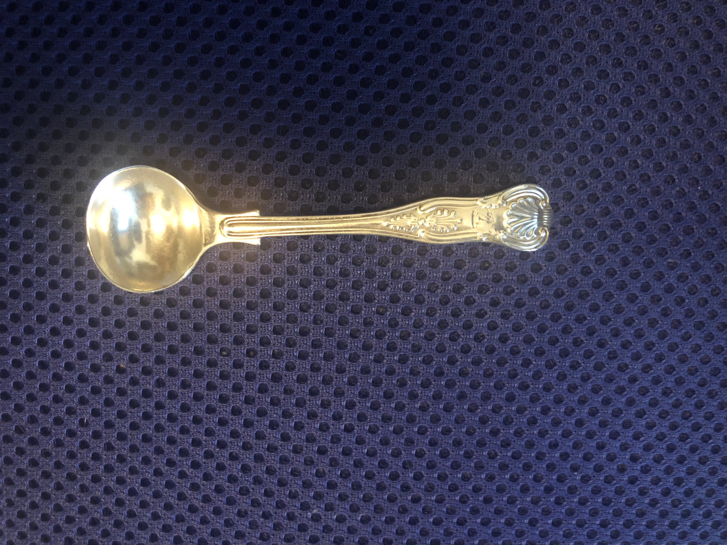 Sterling Silver Salt Spoon London 1895 William Gibson and Jon Lawrence ...