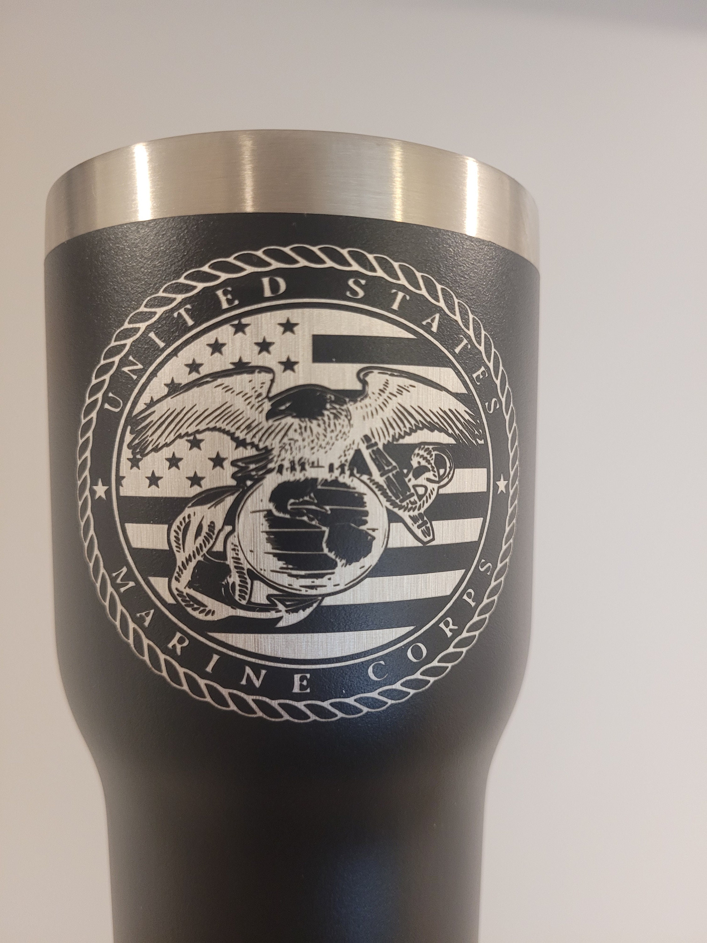U.S. Marine Corps | Engraved 20oz Tumbler | RTIC Tumbler - Etsy