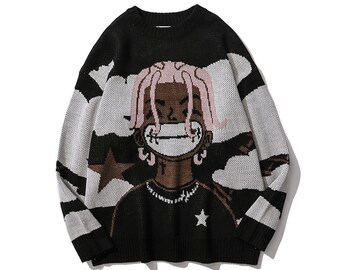 Anime Graphic Sweater - Etsy