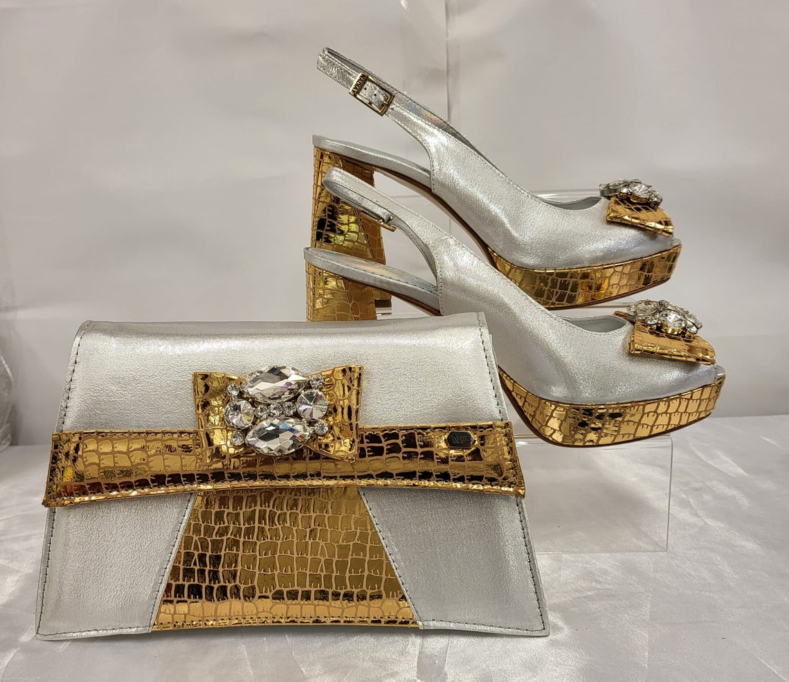 Italian Shoe and Bag Matching Set for Parties and Celebrations - Etsy