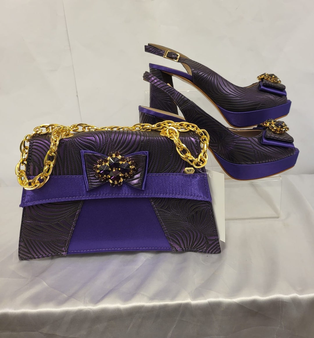 Italian Shoe and Bag Matching Set for Parties and Celebrations - Etsy UK