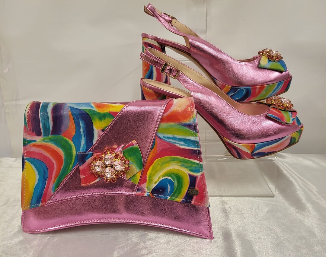 Italian Shoe and Bag Matching Set for Parties and Celebrations - Etsy UK