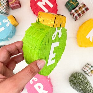 SUPER MINI Christmas Light Piñata Personalized - Etsy