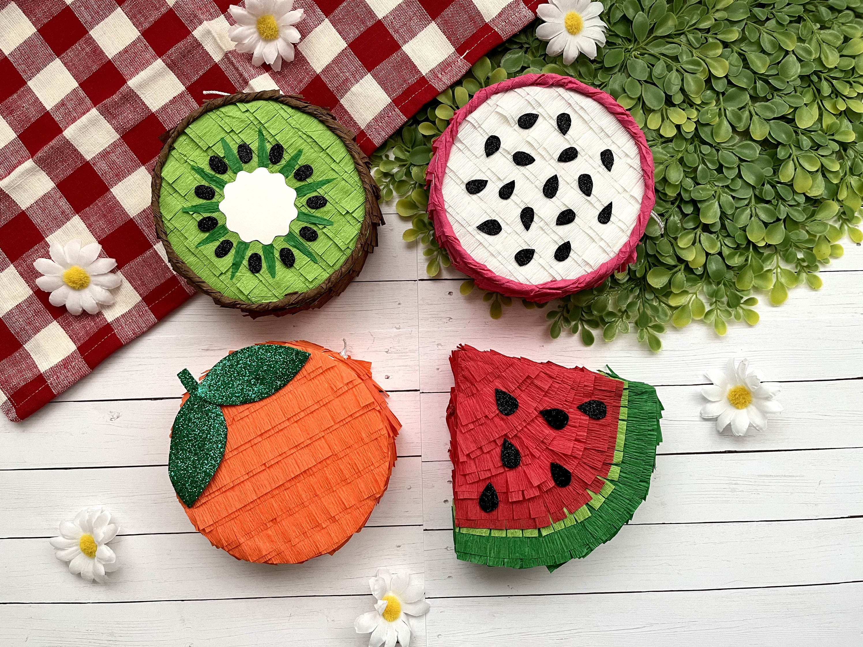 1 SUPER MINI Fruit Piñata Kiwi Piñata Dragon Fruit Piñata - Etsy