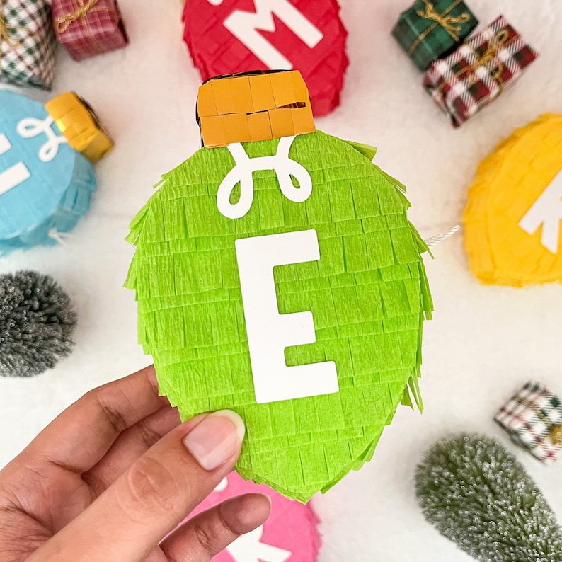 SUPER MINI Christmas Light Piñata Personalized - Etsy