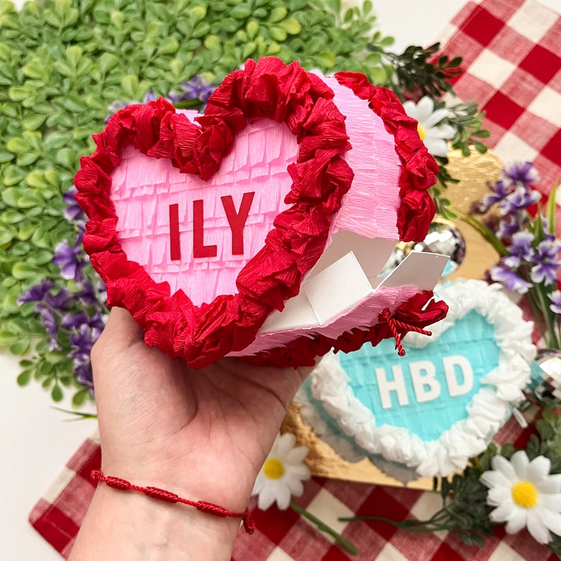 MINI Vintage Heart Cake Piñata - Etsy