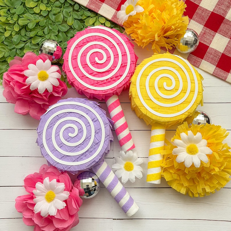 Mini Lollipop Piñata - Etsy