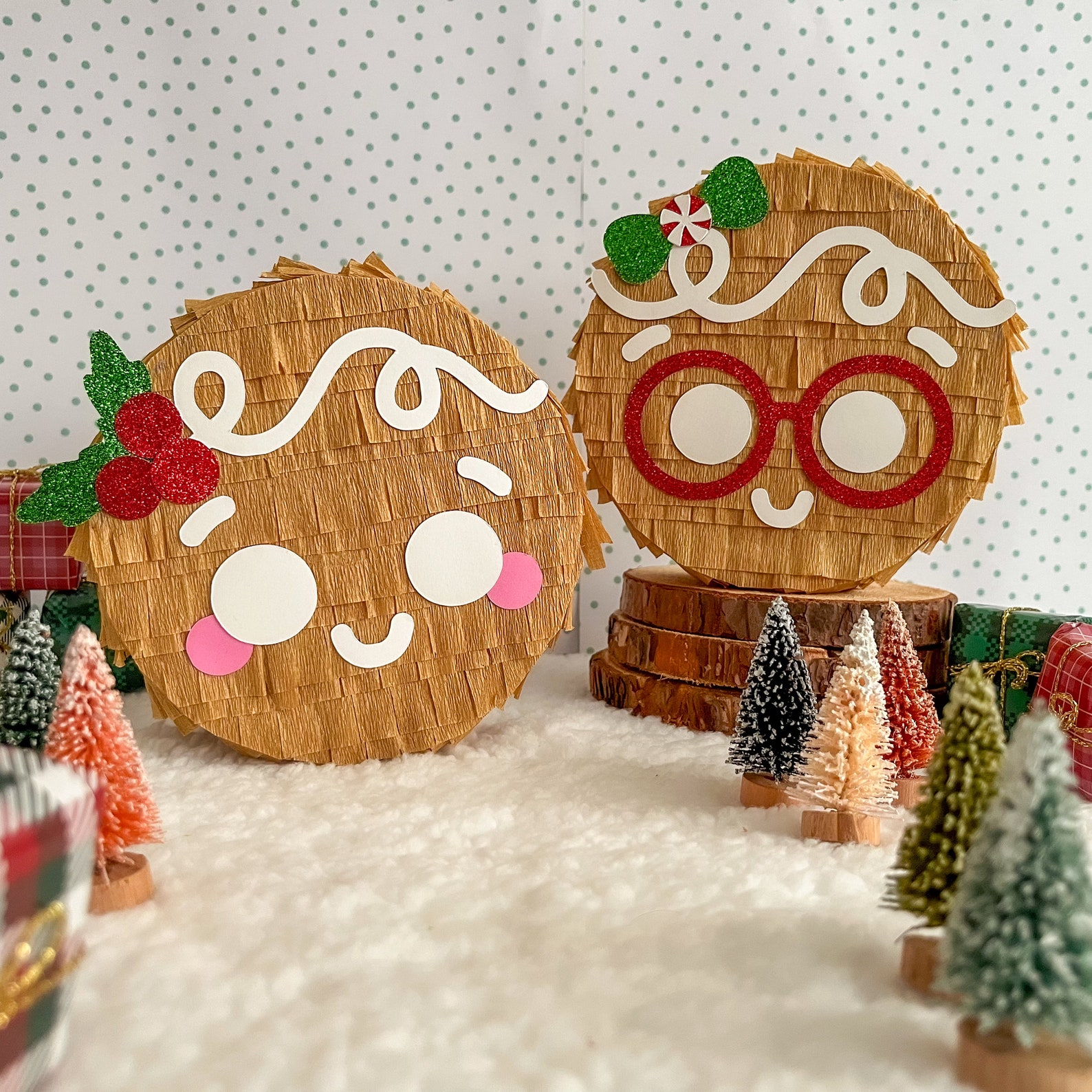 1 MINI Gingerbread Face Piñata - Etsy