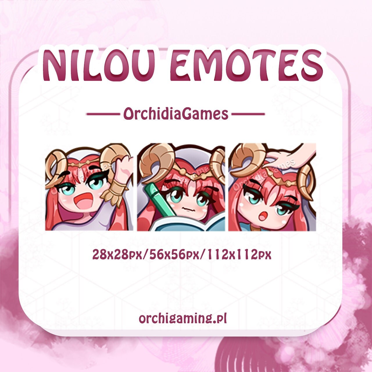 Genshin Impact Emotes Nilou for Twitch/youtube/discord - Etsy Singapore