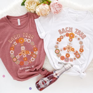 Custom Bach Tour Bachelorette Party Shirt, Groovy Bridal T-shirt ...