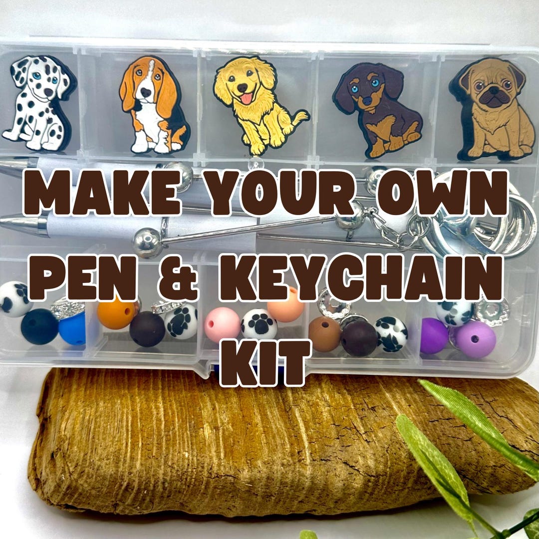DIY Pen and Keychain Craft Kit, Make Your Own Pens and Keychains, Party ...