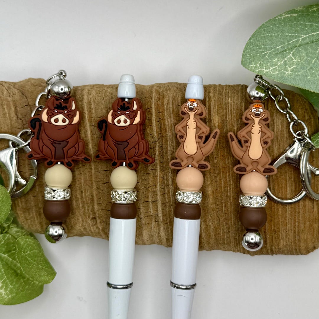 Meerkat and Warthog Pen or Keychain | Lion Movie Gifts | Small Gifts - Etsy
