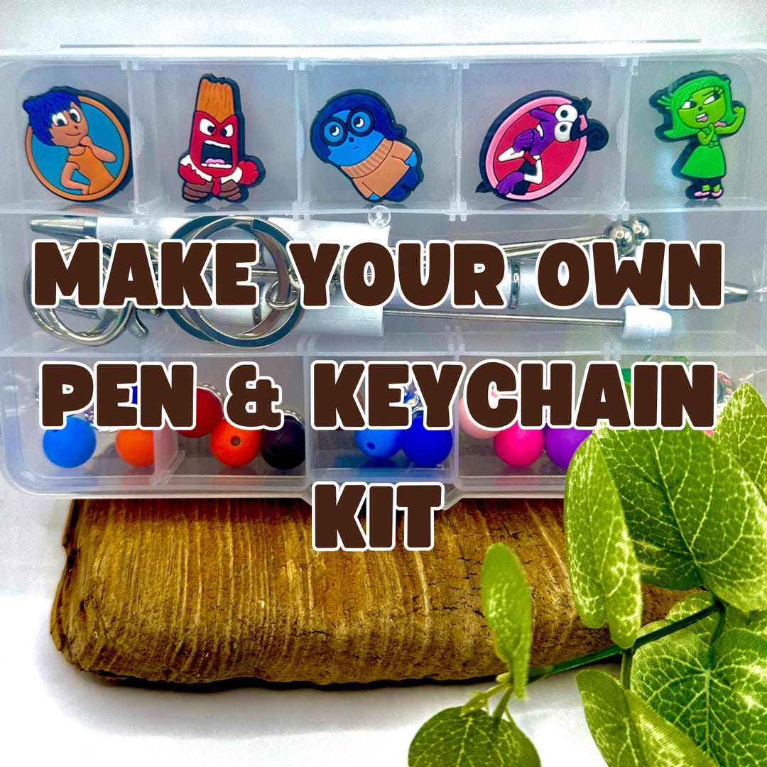 DIY Pen and Keychain Craft Kit, Make Your Own Pens and Keychains, Party ...