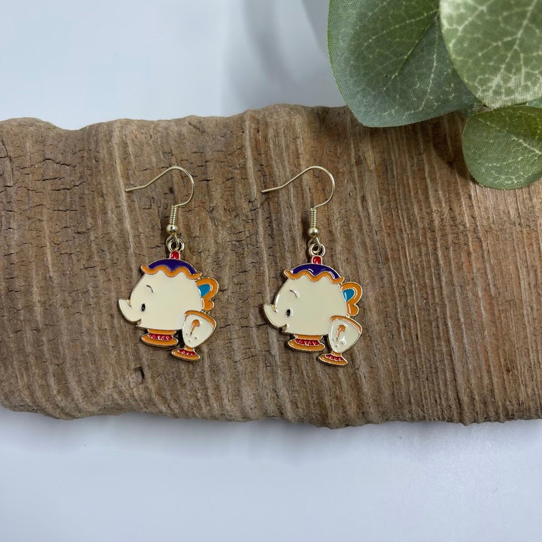 Tea Pot Dangling Earrings, Princess Sidekick Earrings, Princess ...