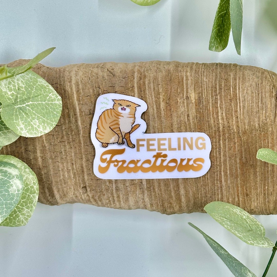 Feeling Fractious Sticker | Vet Med Gifts | Veterinary Stickers | Vet ...