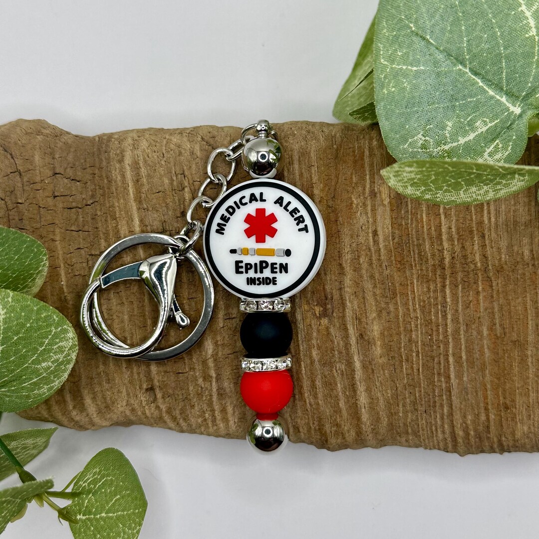 Medical Alert Keychain, Epi Pen Keychain, Medical Supply Notice - Etsy